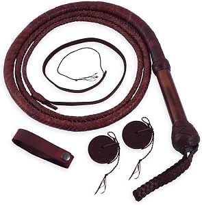 Australian Stock Whips 6 ft to 8 ft Long Kangaroo Hide Bullwhips with ...