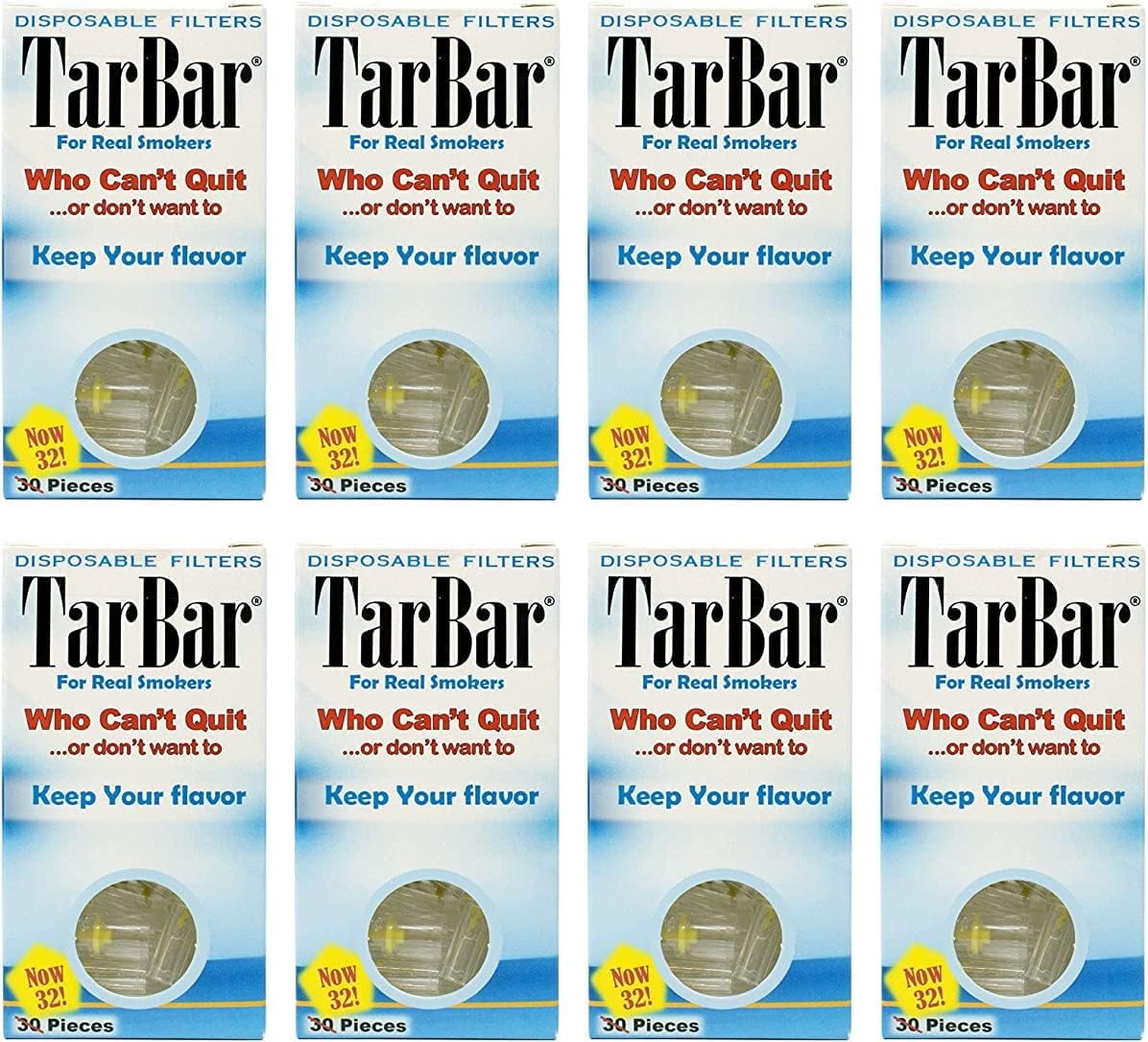 Amazon.com: TarBar 8 Pack 32 Filters per Pack : Health & Household