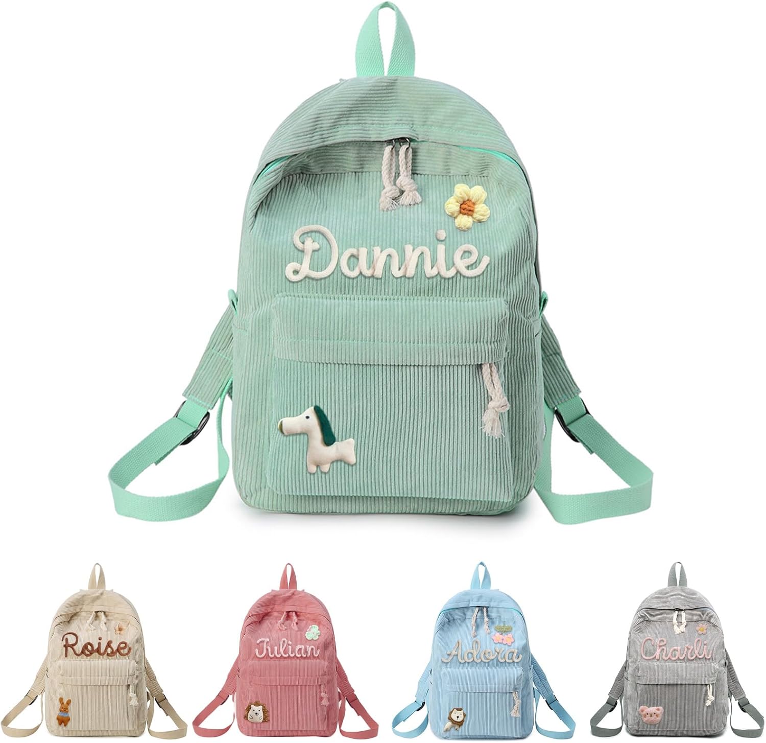 Amazon.com: Personalized Backpack for Girls/Boy with Name, Custom ...
