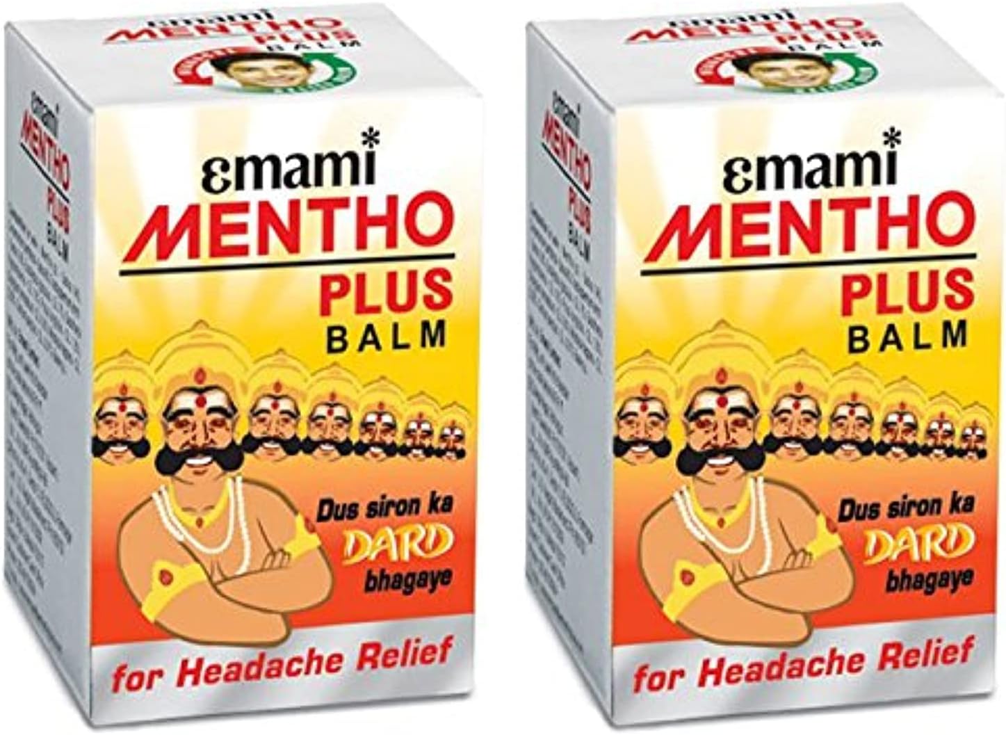 Amazon.com: Pack of 2 - Emami Mentho Plus Balm - 9g : Everything Else