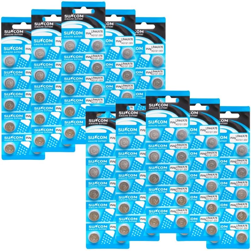 Amazon | SUNCOM LR44 アルカリ ボタン電池 サンコム 電卓/ゲーム/カメラ/ICライター/腕時計/LEDキャンドル/万歩計 ...