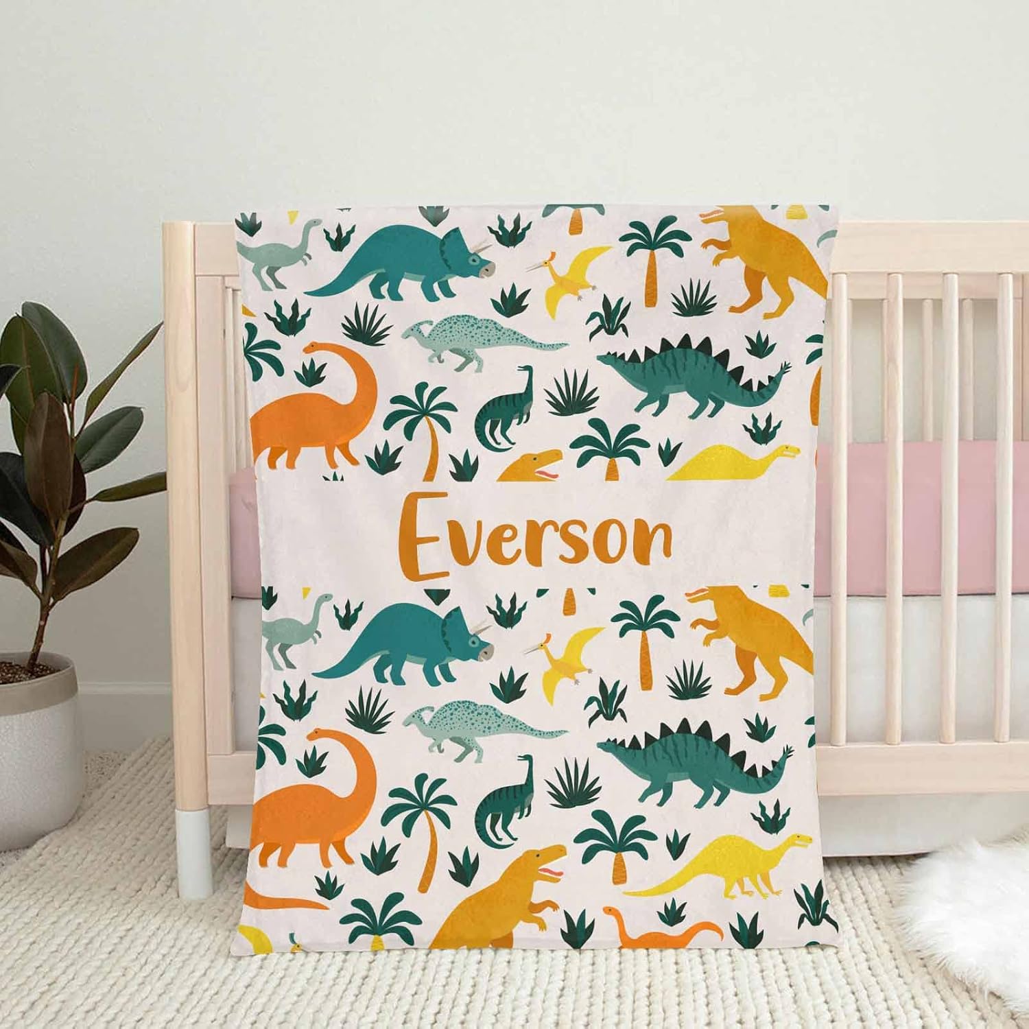 Amazon.com: D-Story Custom Baby Blankets with Name for Girls Boys, Made ...