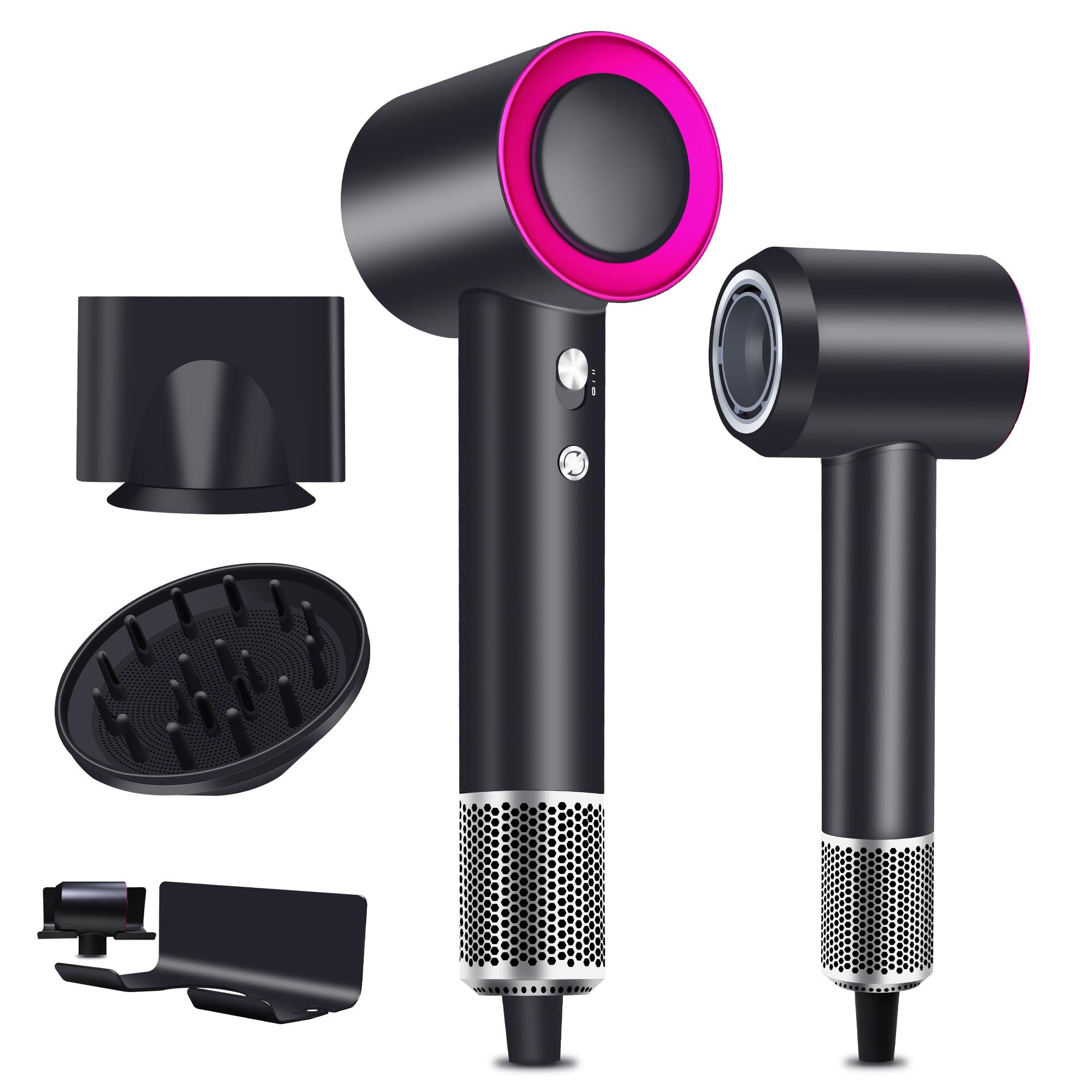 Amazon.com : Fuchsia High-Speed Hair Dryer,110000 RPM,High Speed ...