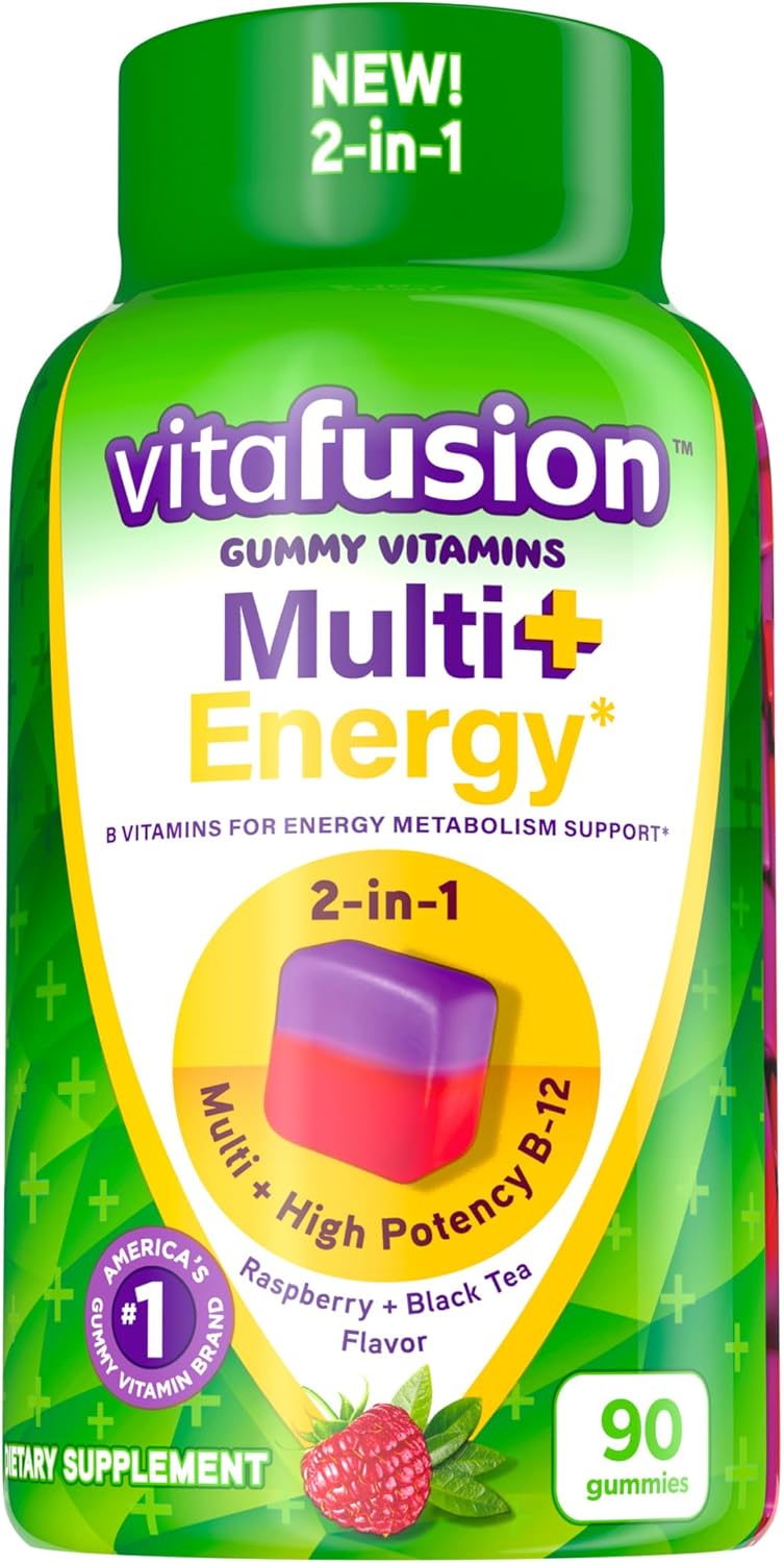 Amazon.com: vitafusion Multi + Energy* Gummy Vitamins, Contains B ...