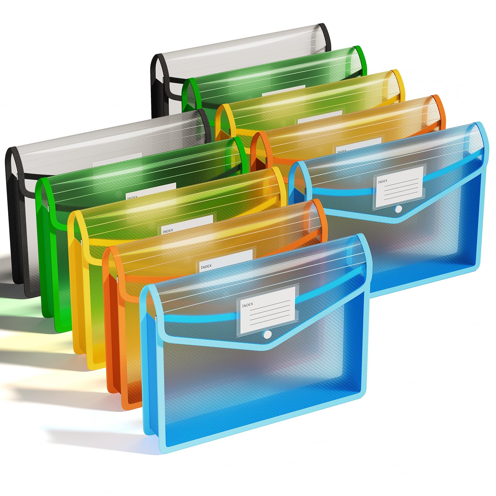Snapklik.com : ThinkTex Plastic Expanding File Folder, Transparent ...