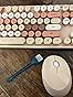 Amazon.com: KNOWSQT Wireless Keyboard and Mouse Combo, Milk Tea Color ...