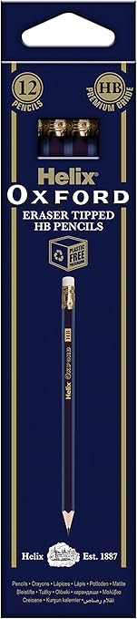 Helix Oxford HB Grade Drawing/Writing Pencils - Pack of 12 : Amazon.co ...