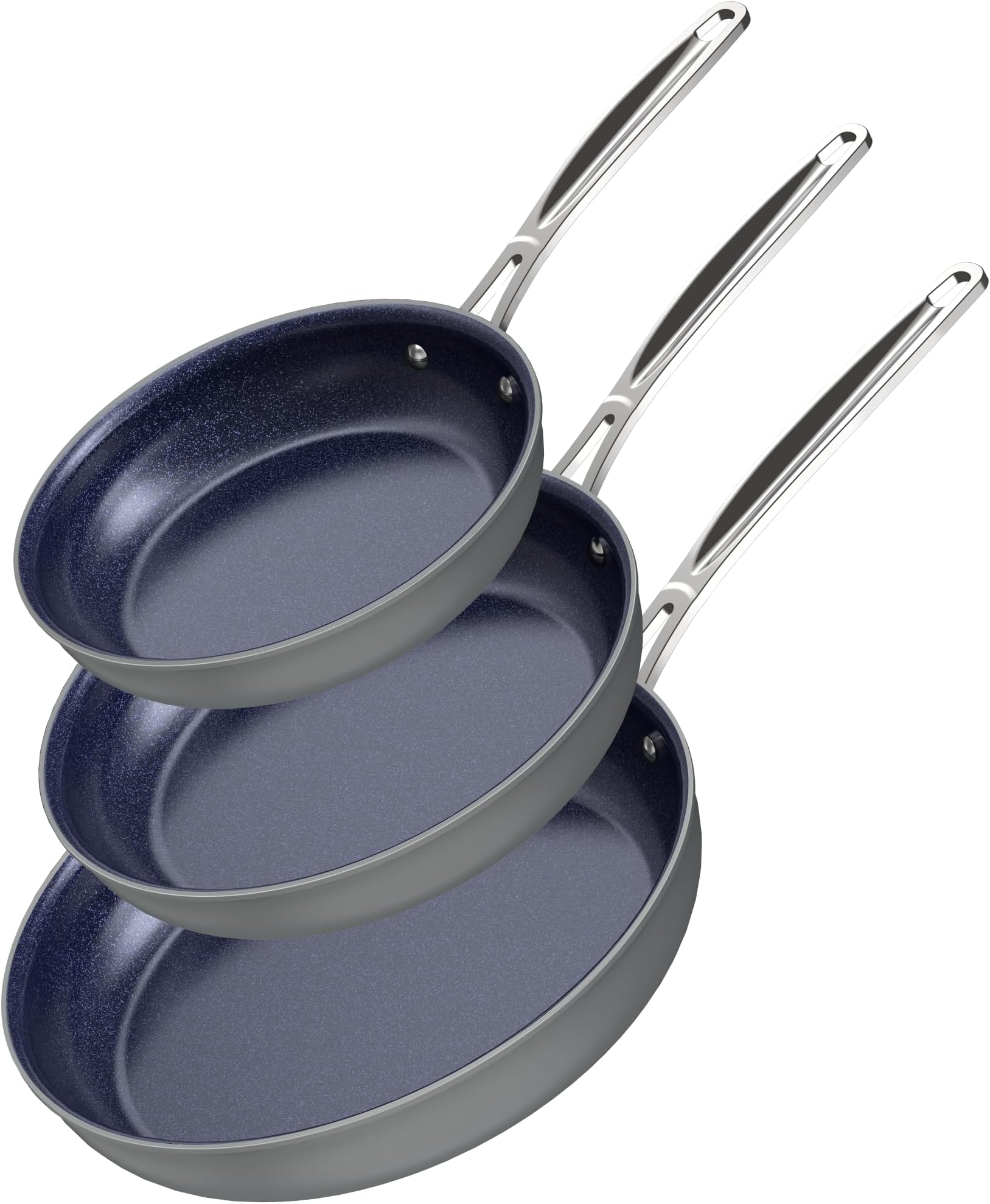 Amazon.com: Nuwave 3-Piece 8”, 10”, 12” Forged Lightweight Frying Pan ...