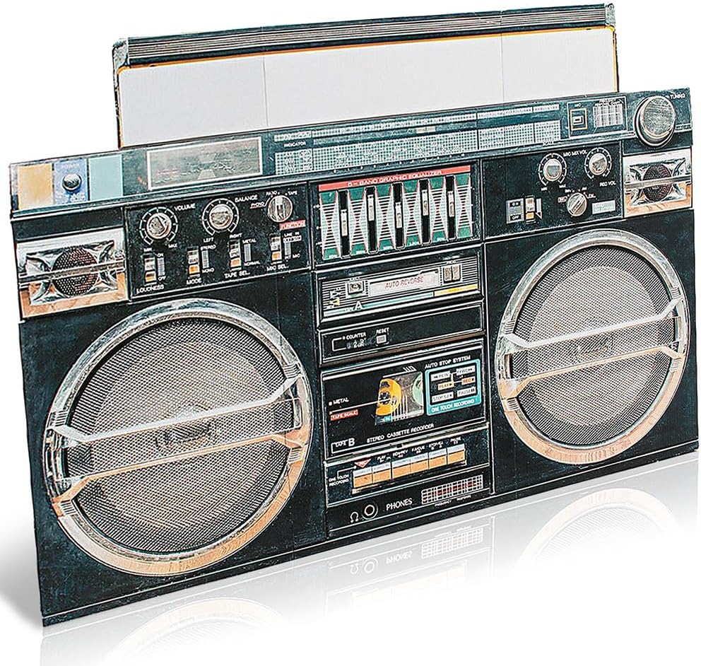 Amazon.com: Awesome 80's Boom Box Stand Up - Over 4 feet long - I Love ...