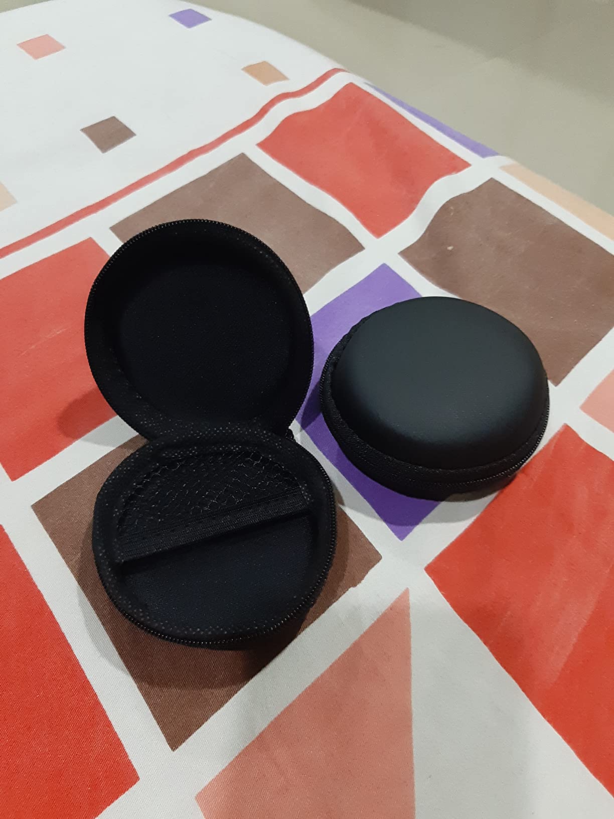 HIK's® Round Earphone case Earphone Pouch | Earphones case | Headphone ...