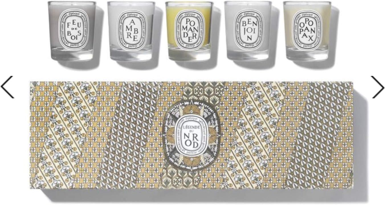 Amazon.com: DIPTYQUE Holiday Christmas 2018 Mini Candle Set 5 : Home ...