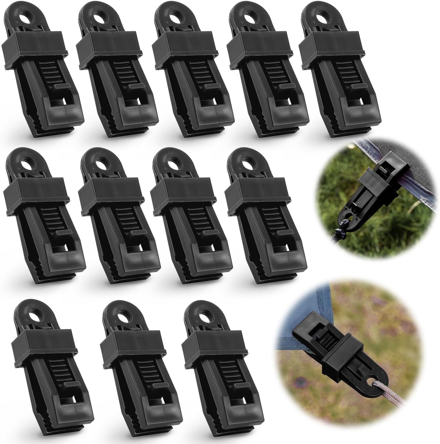Planenclips, 12 Stück Planenclips Zelt Clips Multifunktion Zeltklemme ...