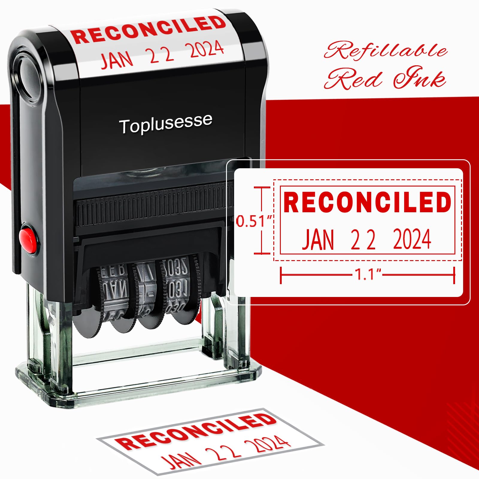 Snapklik.com : Toplusesse Reconciled Stamp