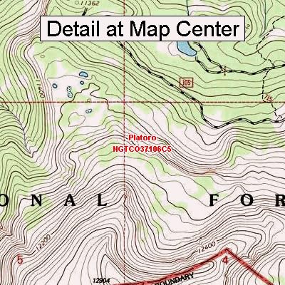 Amazon.com: USGS Topographic Quadrangle Map - Platoro, Colorado (Folded ...