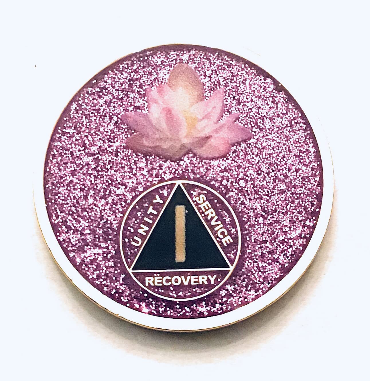 Amazon.com: Generic 1 Year AA Medallion - The Lotus Purple Medallion ...