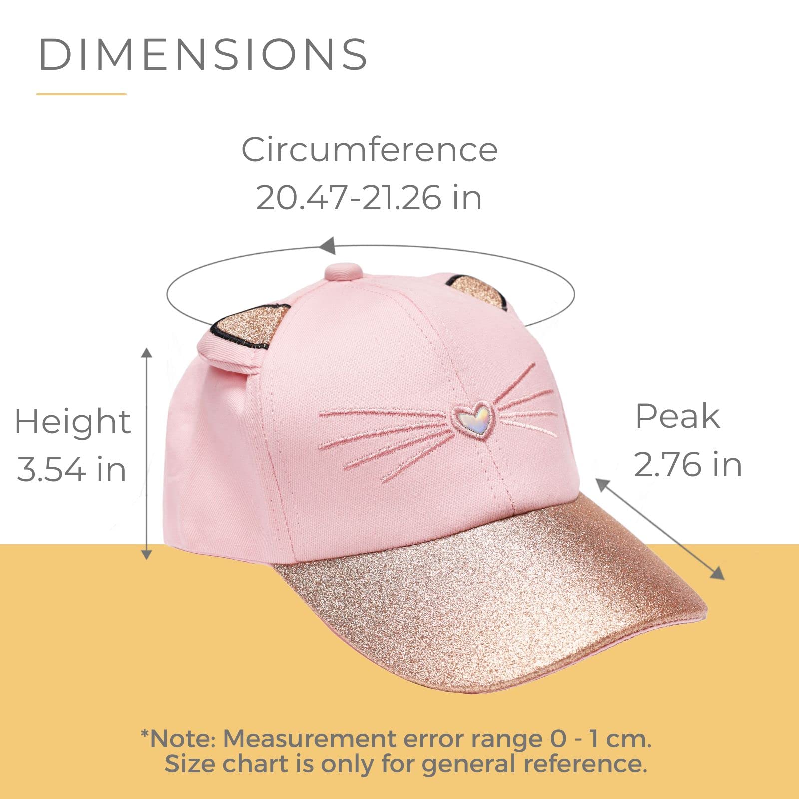 Snapklik.com : Accsa Kids Baseball Cap For Girls Cute Cat Trucker Hat ...
