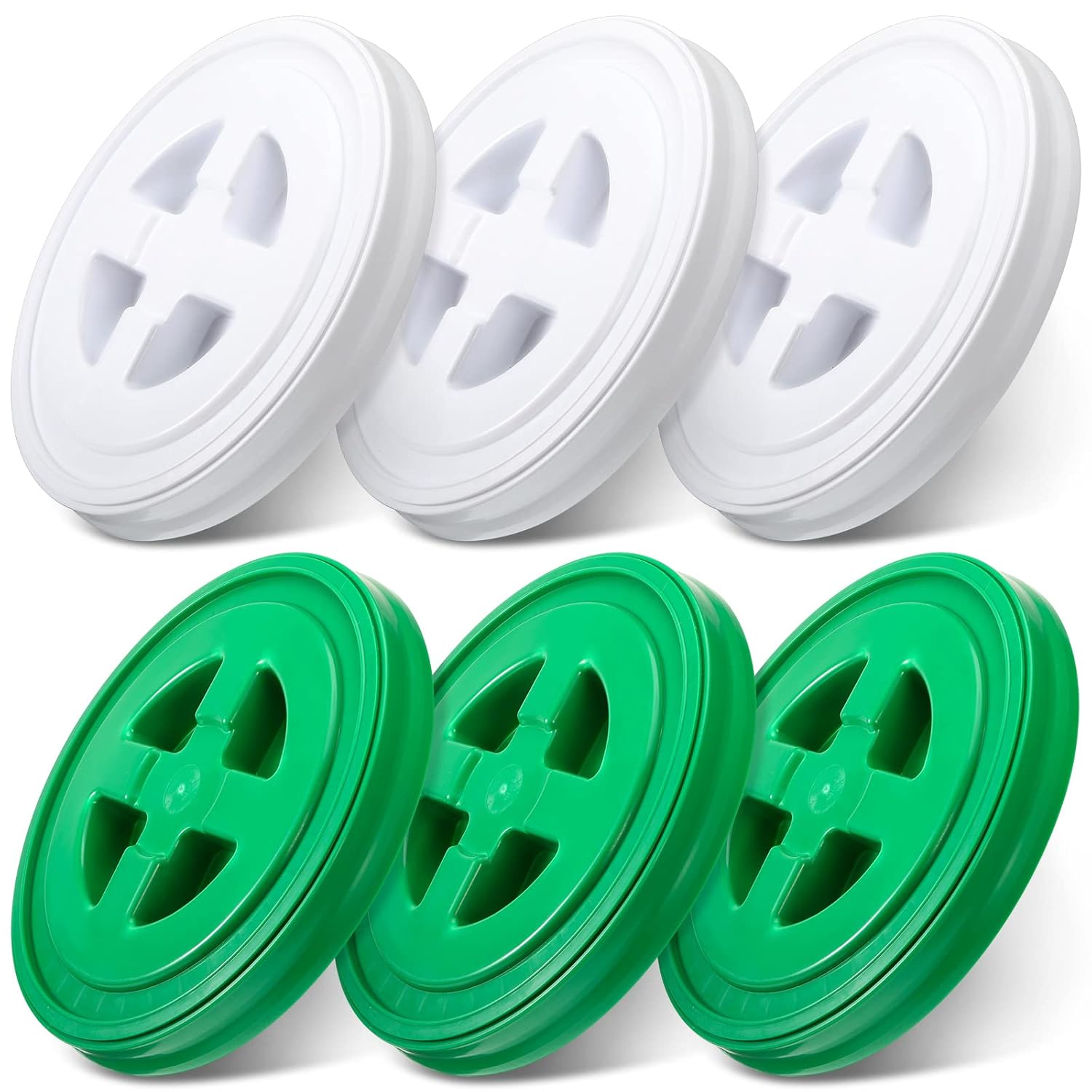 Amazon.com: Jetec 6 Pieces 5 Gallon Bucket Lids Plastic Storage Bucket ...