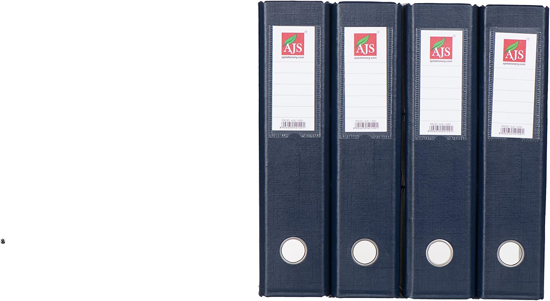 AJS Office PVC Lever Arch Clip Box File | A4 | AJS1450NB | Pack of 4 ...