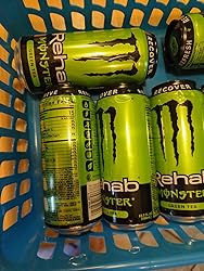Amazon.com: Monster Energy Rehab Green Tea + Energy, Energy Iced Tea ...