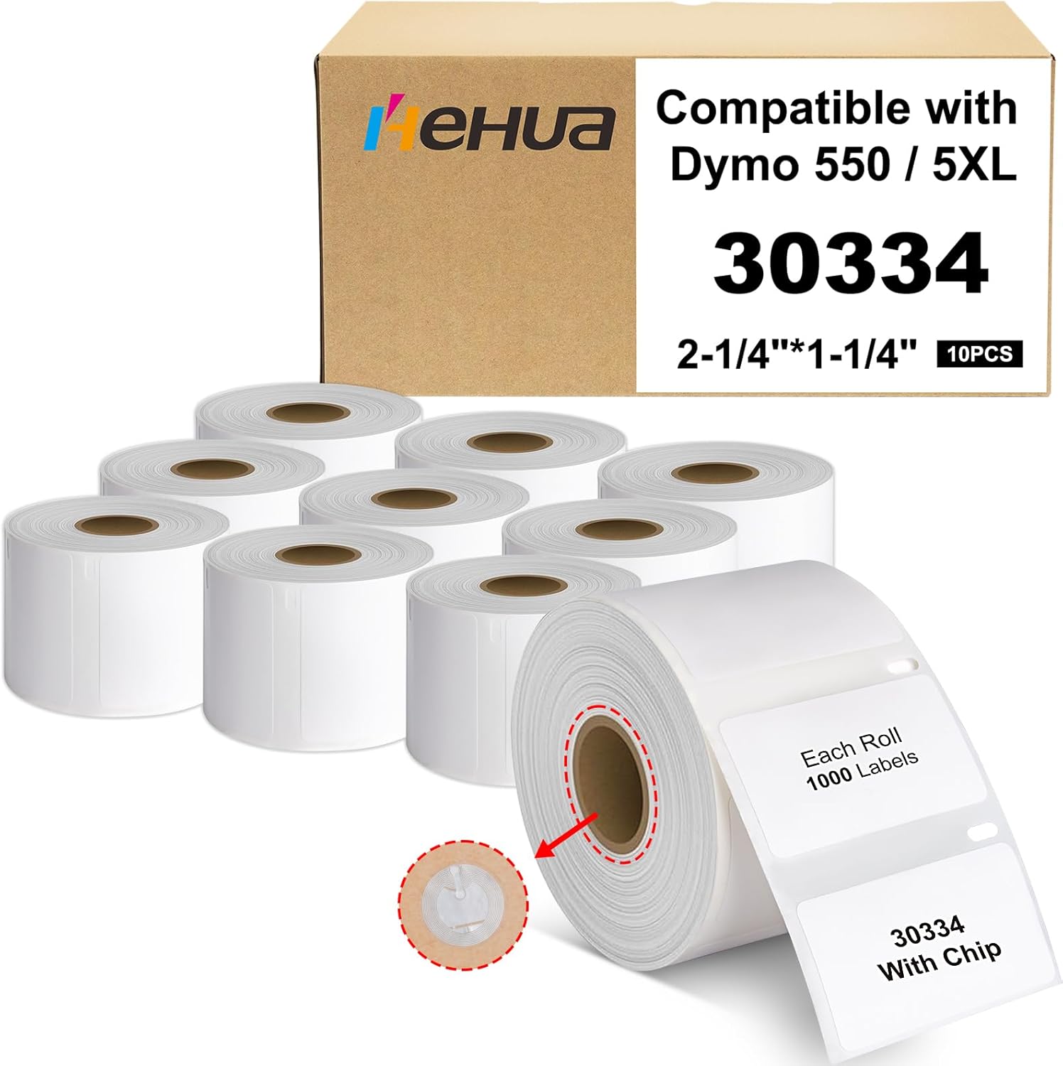 Amazon.com: Hehua 2-1/4" x 1-1/4" Compatible with DYMO Labelwriter 550 ...
