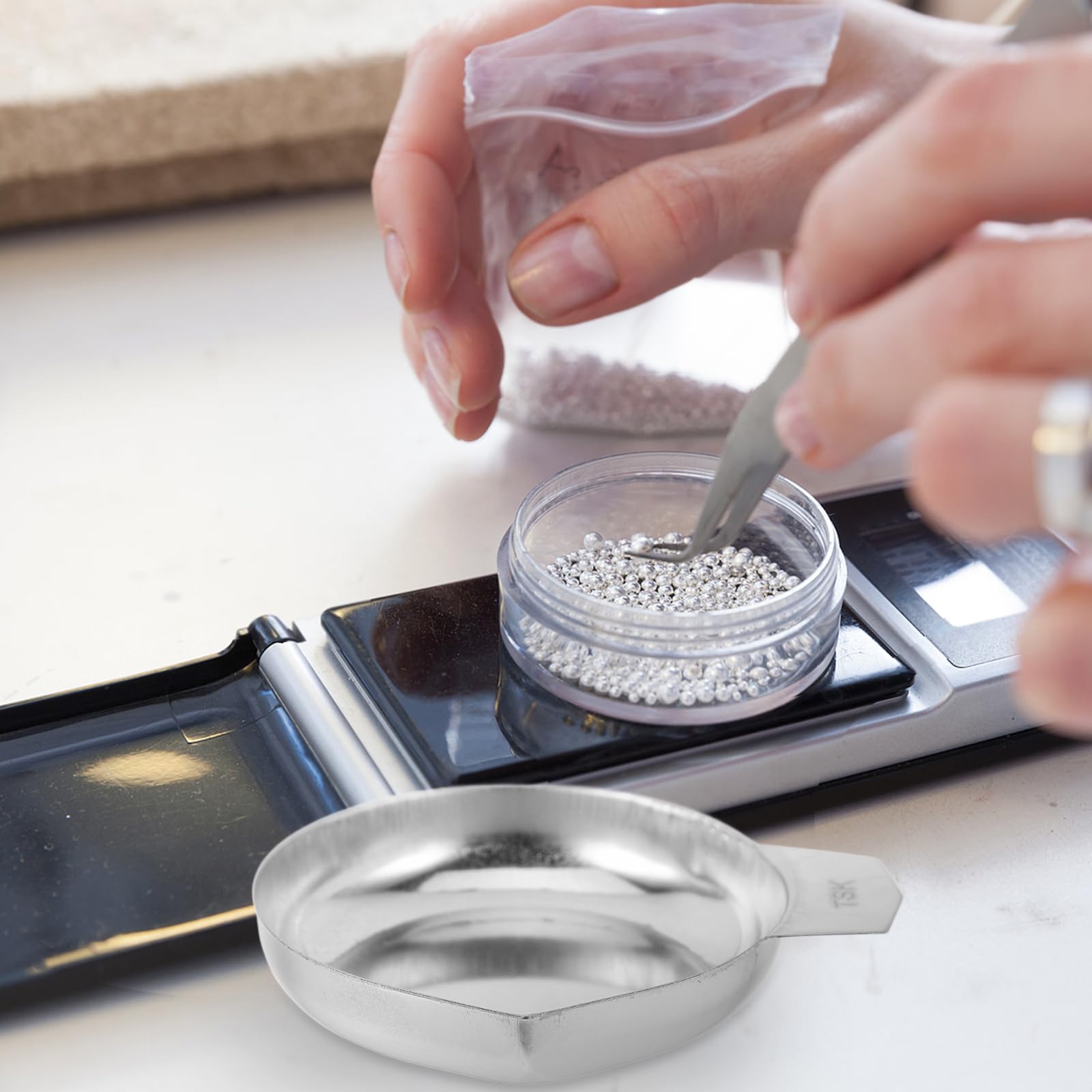 Aluminum Weighing Pans Lab Measuring Trays - 50pcs Aluminum Foil ...