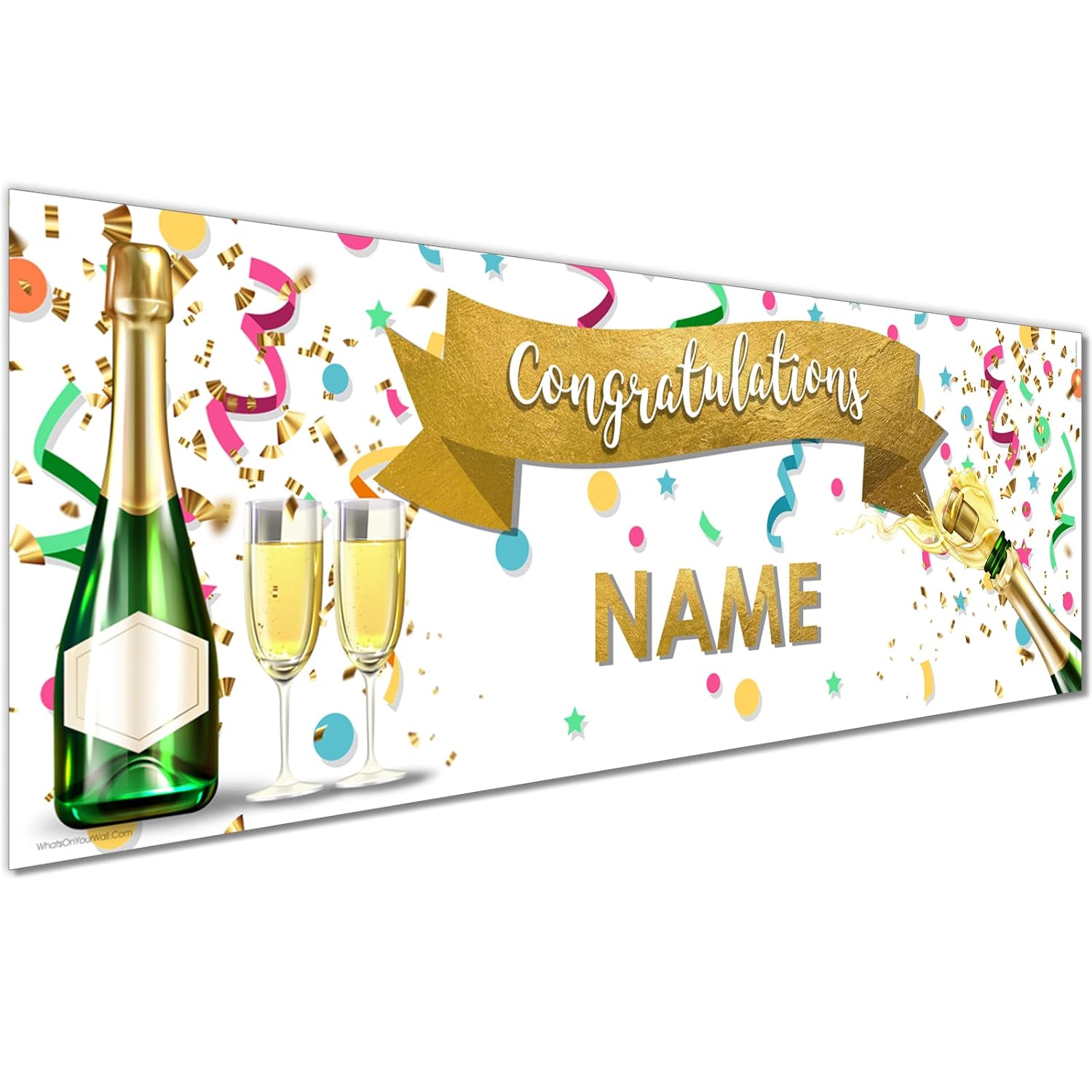 WhatsOnYourWall 6ft x 1 | Personalised Congratulations Banners ...