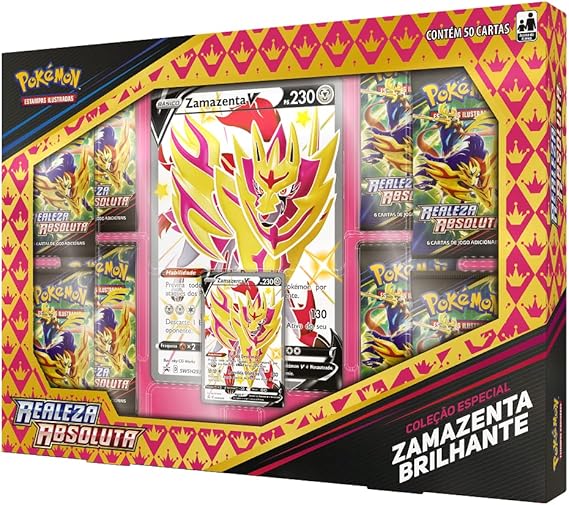 Box Pokemon Zamazenta Brilhante, Cor: Estampado - Copag : Amazon.com.br ...