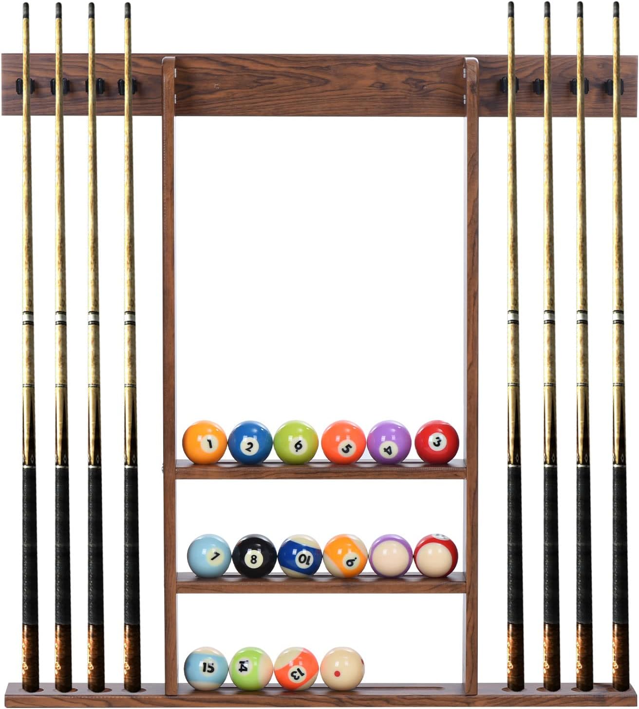Amazon.com: PATIKIL Pool Cue Stick Holder Wall Mount, Pool Cue Rack ...
