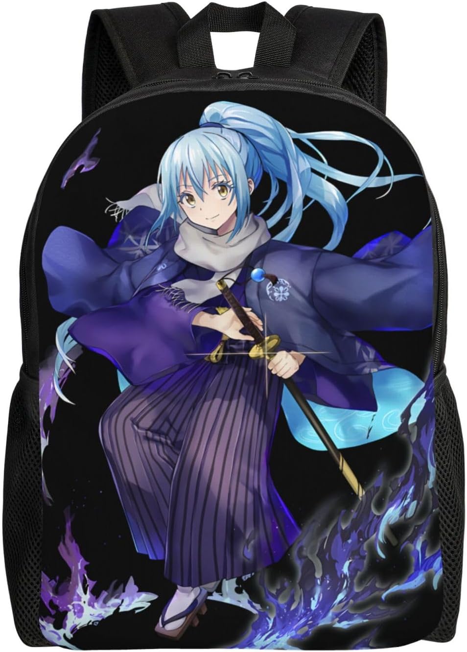 Amazon.com: FITLIFELINE Anime Reincarnated as a Slime Rimuru Backpack ...