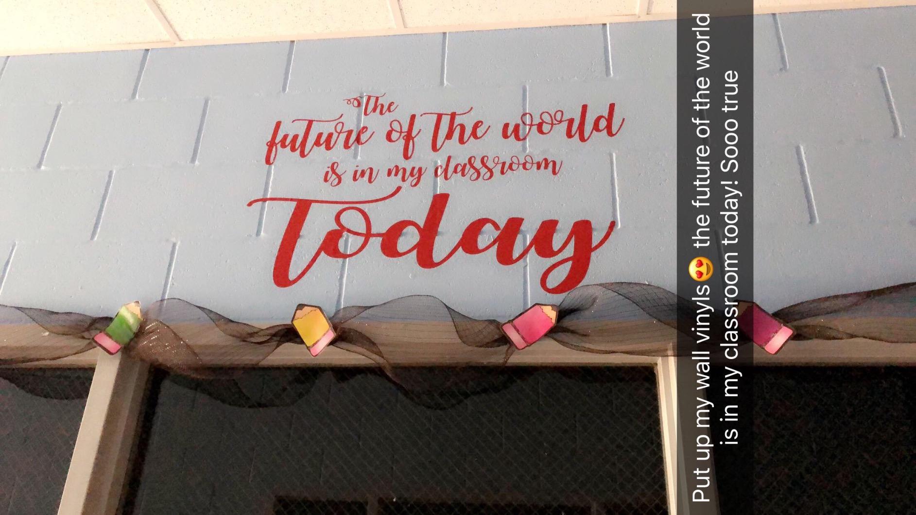 Amazon.com: Classroom Decorations Vinyl Wall Decal Sign for Teacher ...