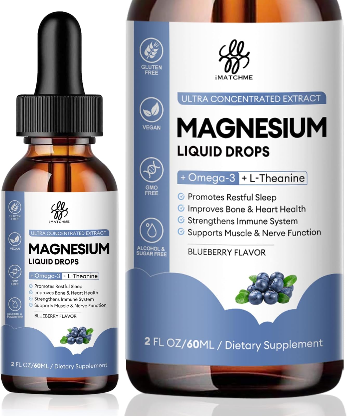 Amazon.com: VOLTZAP Magnesium Liquid Drops: 60ml Magnesium Drops Sugar ...