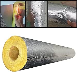Steinwolle Aluminiumfolie Rohrisolierung, Selbstklebende Dämmschale, Glaswolle Rohr ...
