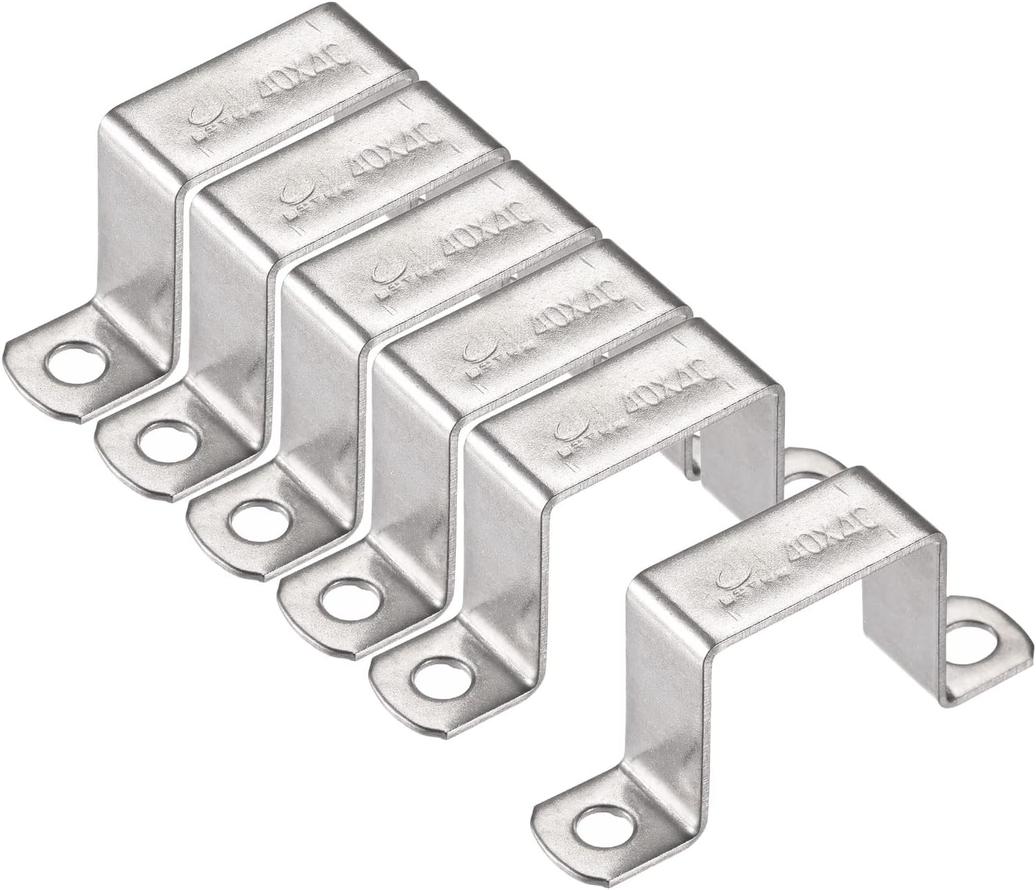Amazon.com: uxcell U Shaped Connector Bracket 35 x 40mm 304 Stainless ...