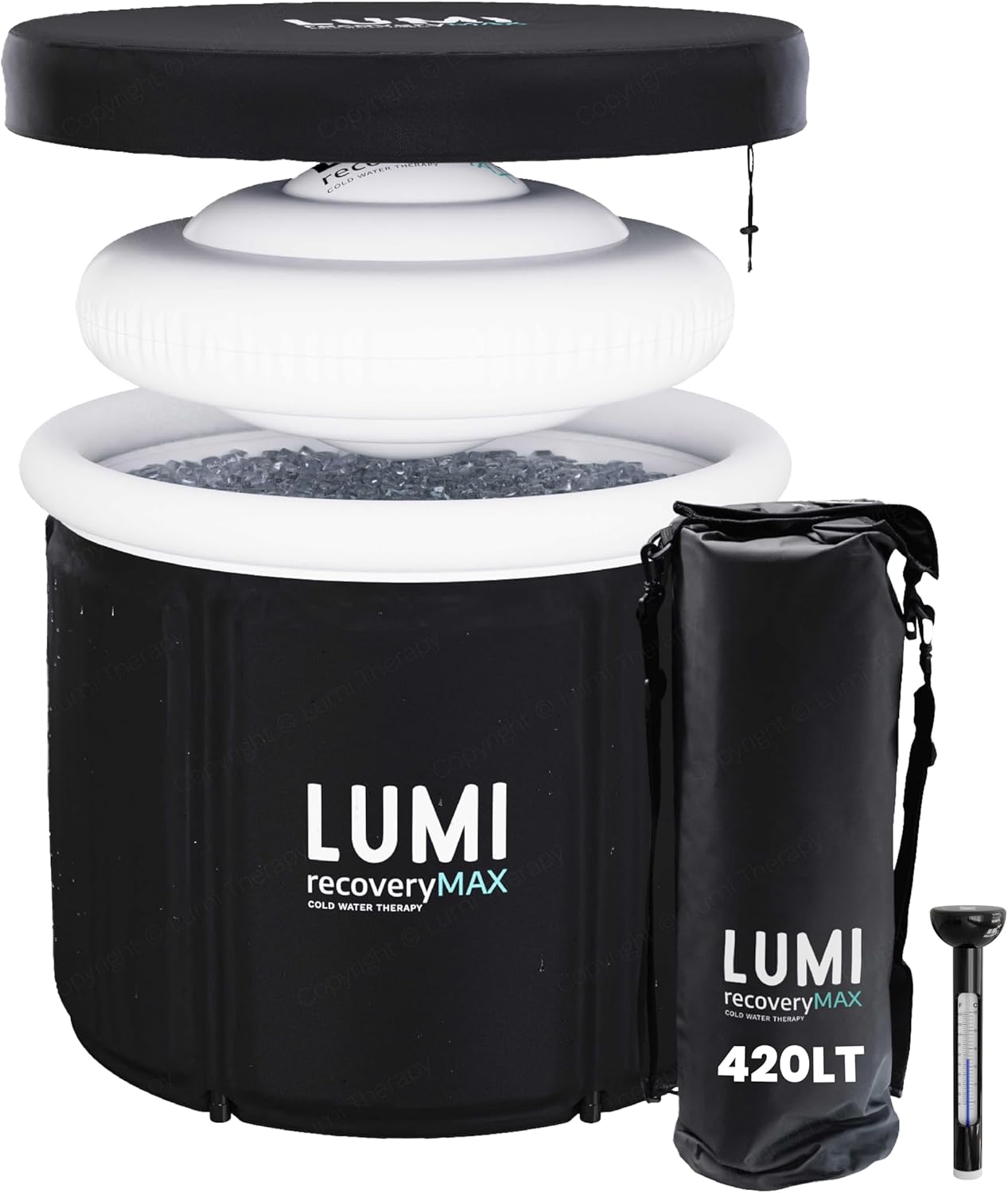LUMI Therapy Ice Bath Pod MAX | 420 litre Cold Water Plunge | Portable ...