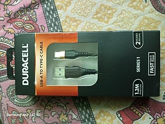 Duracell Usb-A To Type C, 65W Braided Sync&Fast Charging Cable, 3.9 ...