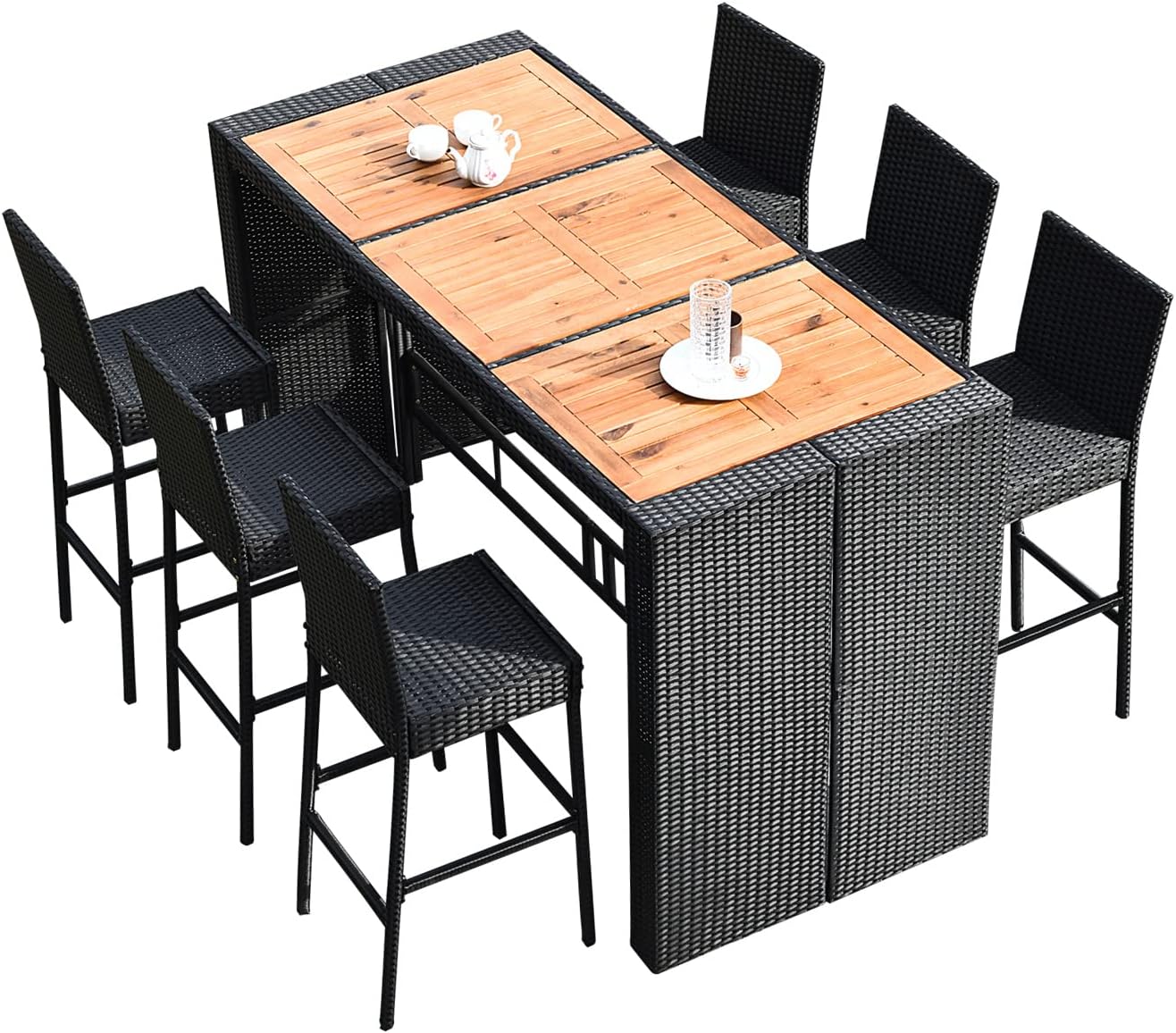 Amazon.com: RELAX4LIFE 7-Piece Patio Dining Set - Outdoor Conversation ...