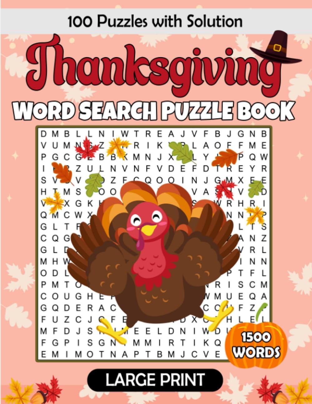 Thanksgiving Word Search Puzzle Book: Cozy Fall Autumn Word Search 100 ...