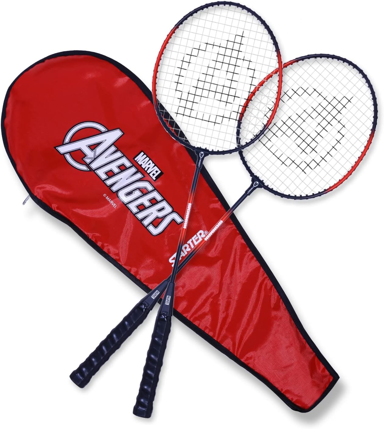 Iron Man Badminton Racket Set of 2 by STARTER - Alloy Joint, Ideal for ...
