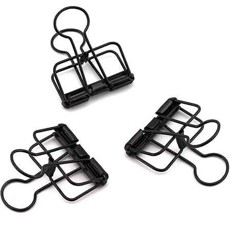 Amazon.com: RuiLing 40-Pack Multi-Purpose Metal Wire Binder Clip Set ...