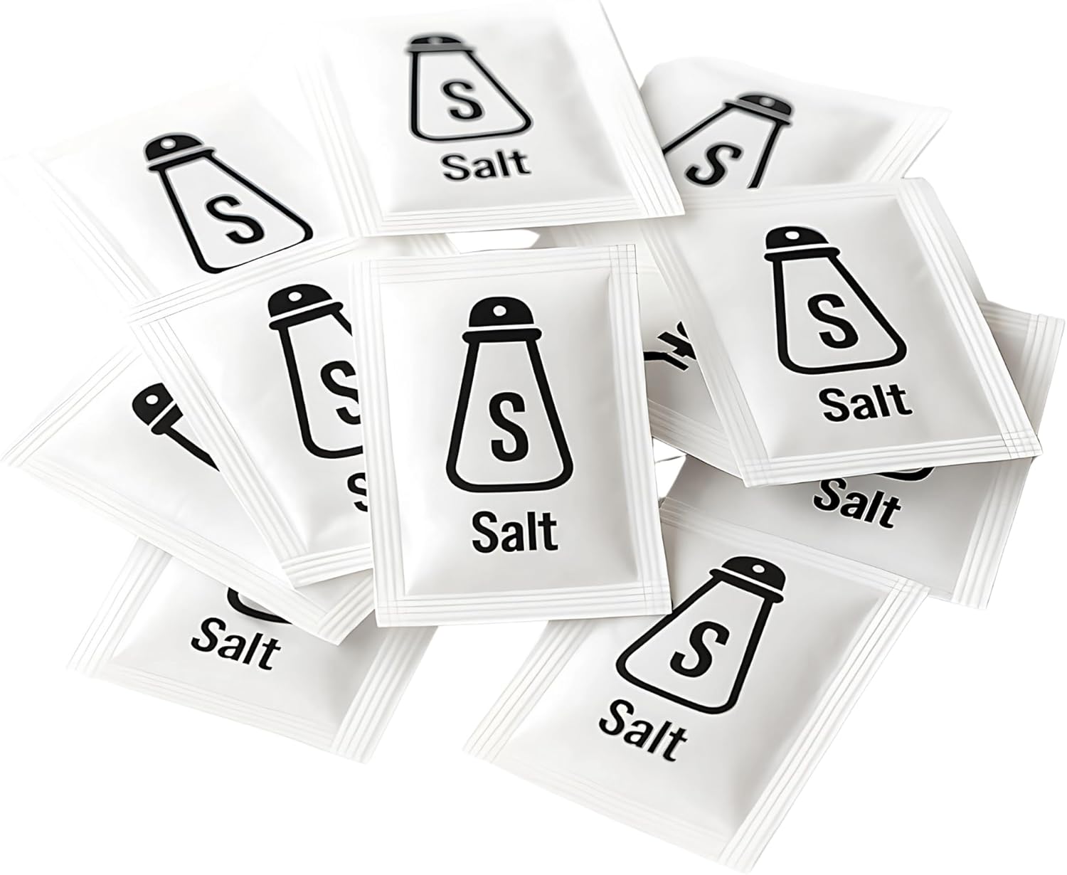 250 Salt Sachets – Individually Wrapped Table Salt Packets – Disposable ...