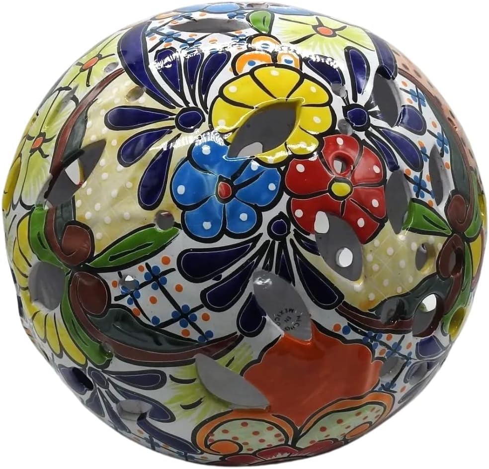 Amazon.com: Talavera Pottery Store Luminary Sphere Hand Painted Ball ...