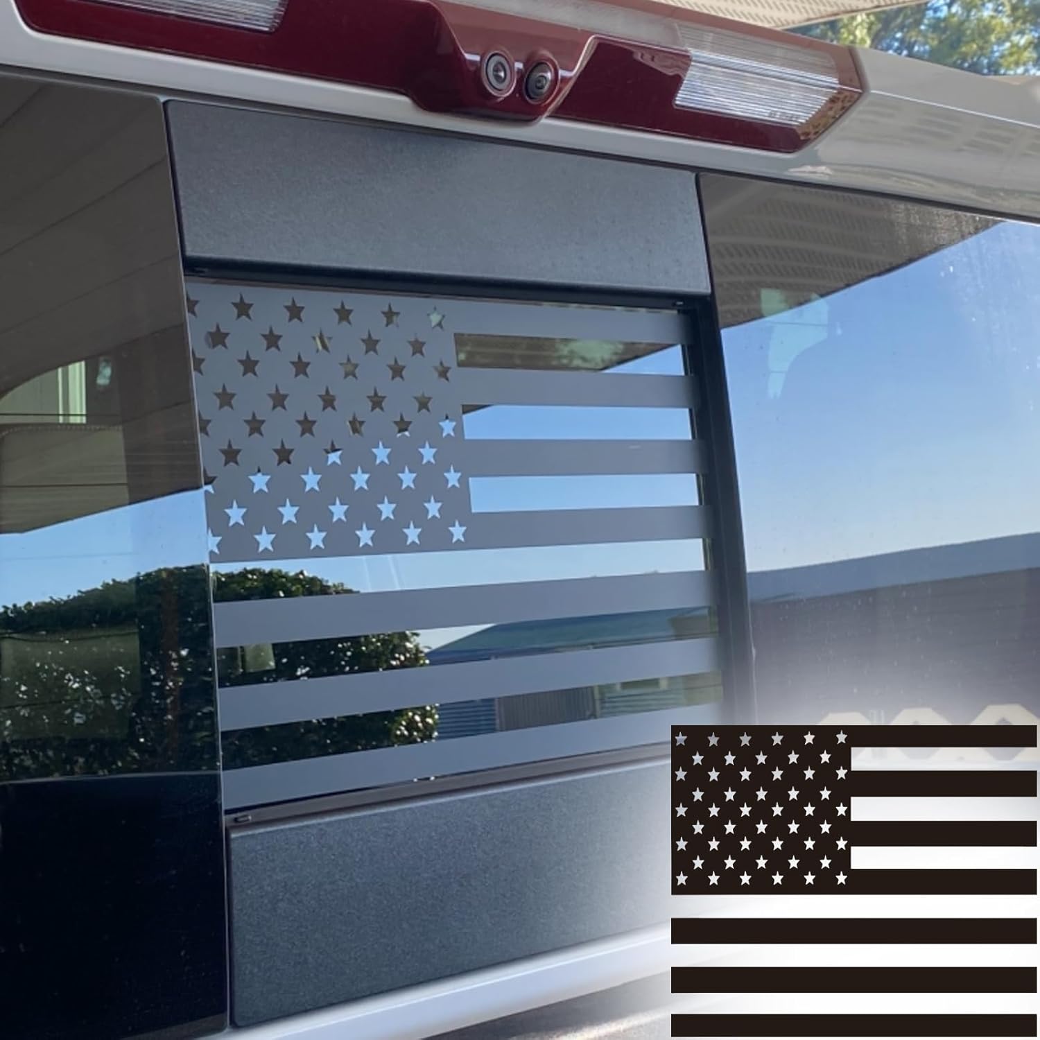 Amazon.com: FUTLU USA Flag Decal for Truck Back Window,Car Decal and ...