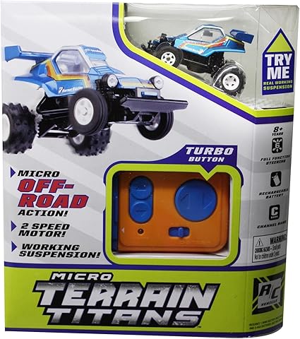 Amazon.com: Spinmaster Micro RC Terrain Titans Hornet Blue : Toys & Games