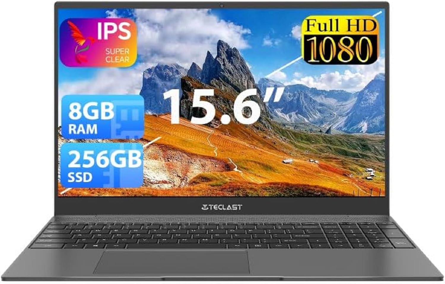 TECLAST Notebook 15.6 Pollici PC Portatile F16plus, 8GB LPDDR4 256GB ...