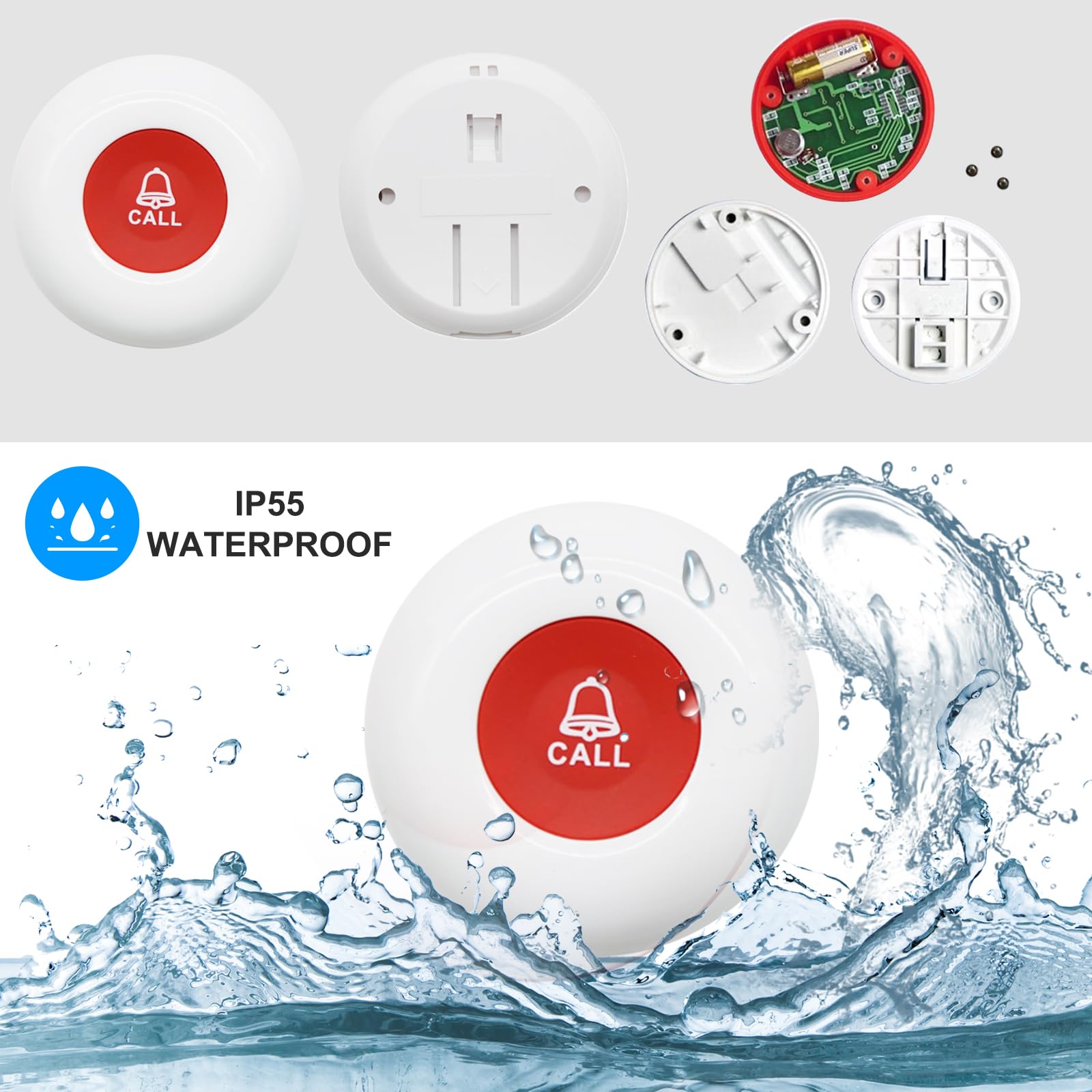 Snapklik.com : CallToU Wireless Caregiver Pager Nurse Calling System ...