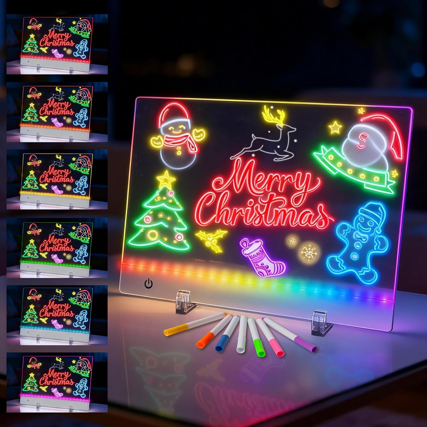 Rechargeable Led Drawing Board for Children, 13.7 Inches Light Up ...