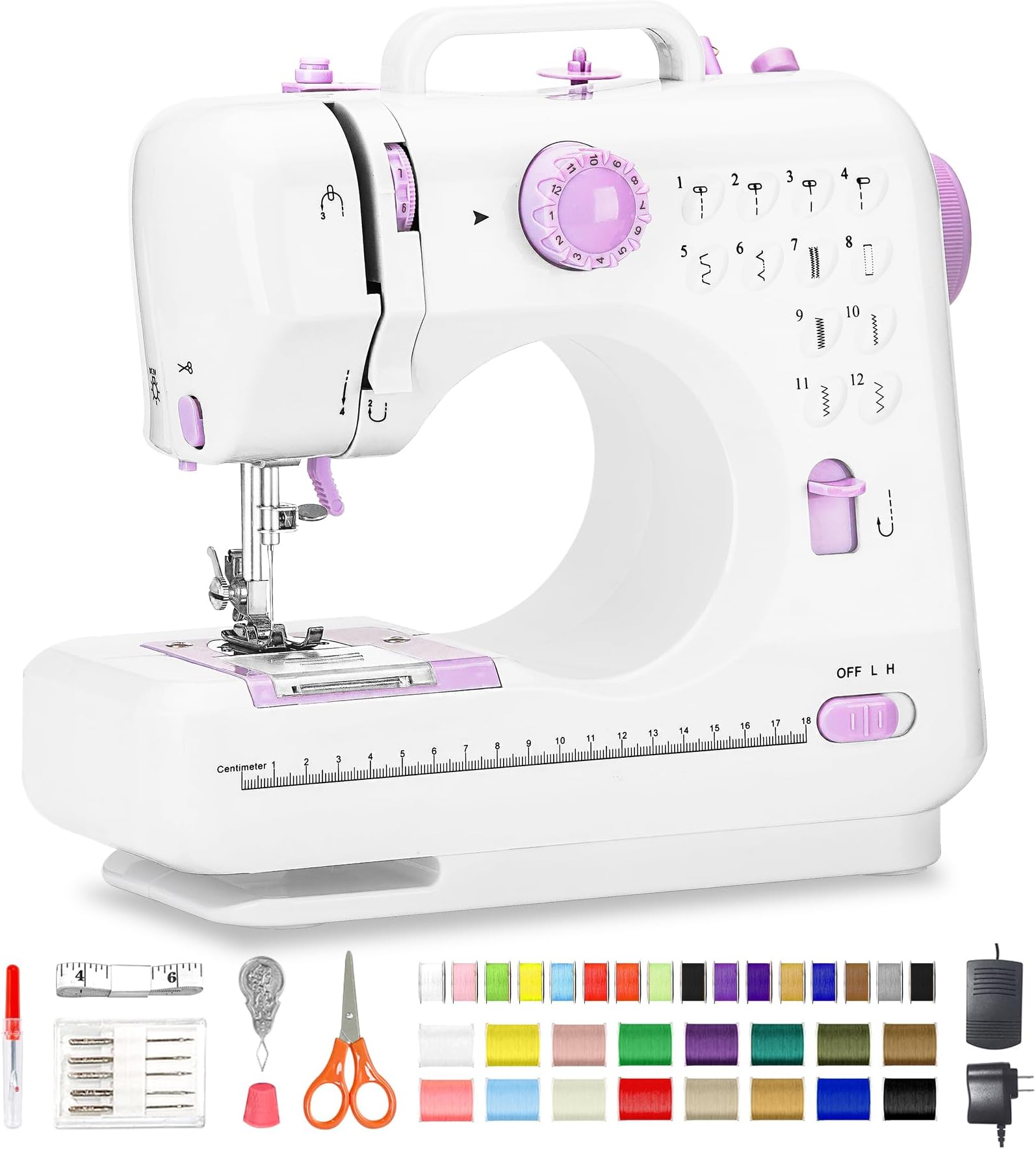 Amazon.com: Portable Sewing Machine Mini Electric Household Crafting ...