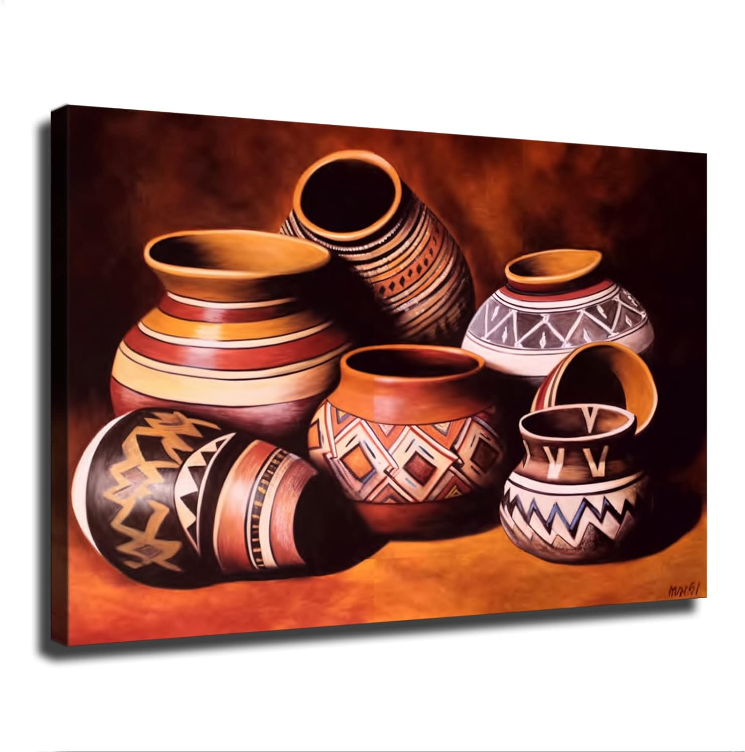 Amazon.com: Native American Pottery Decorative Canvas Art Poster Canvas ...
