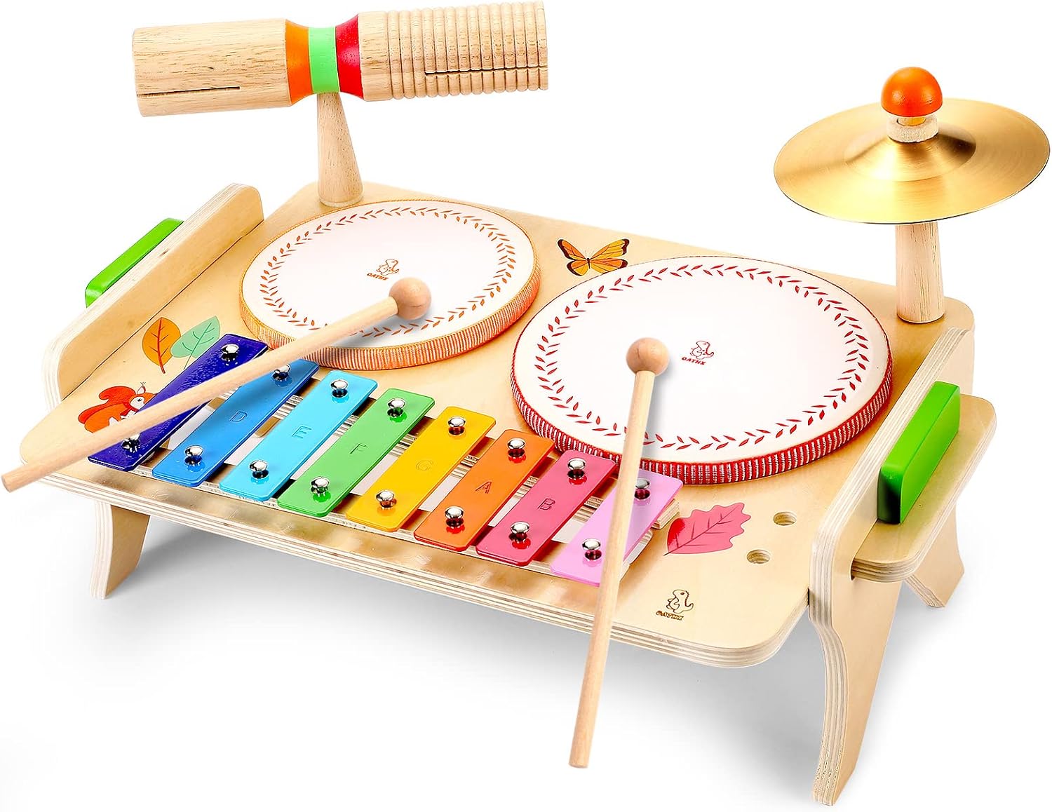 Amazon.com: oathx Kids Drum Set, Baby Musical Instruments Toys for ...
