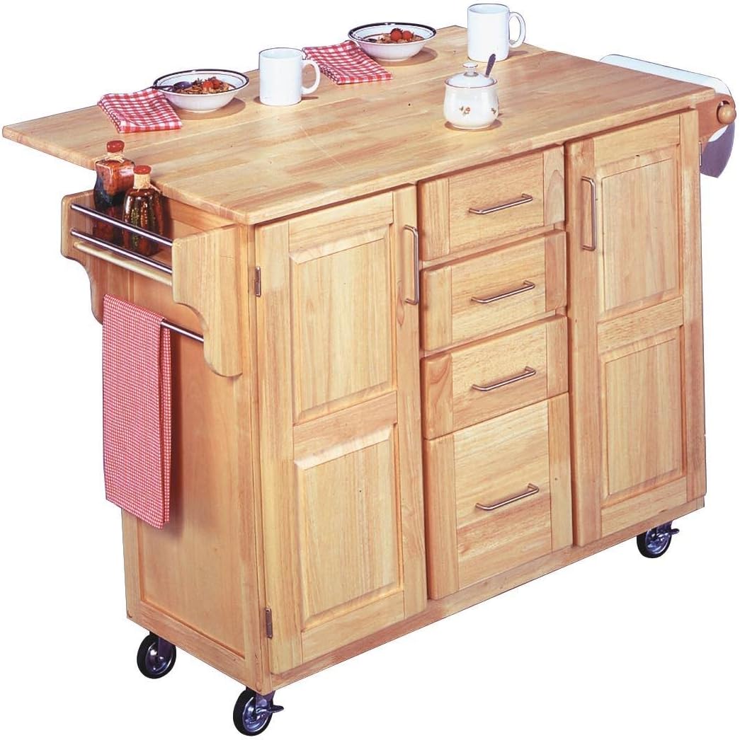 Amazon.com: Home Styles Kitchen Center with Breakfast Bar, 52-1/2 in. W ...